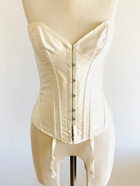 Agent Provocateur Ivory White "Mercy" Corset Basque Silk Brida – Mon Tigre