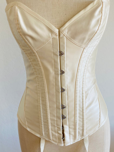 Agent Provocateur Ivory White "Mercy" Corset Basque Silk Brida – Mon Tigre